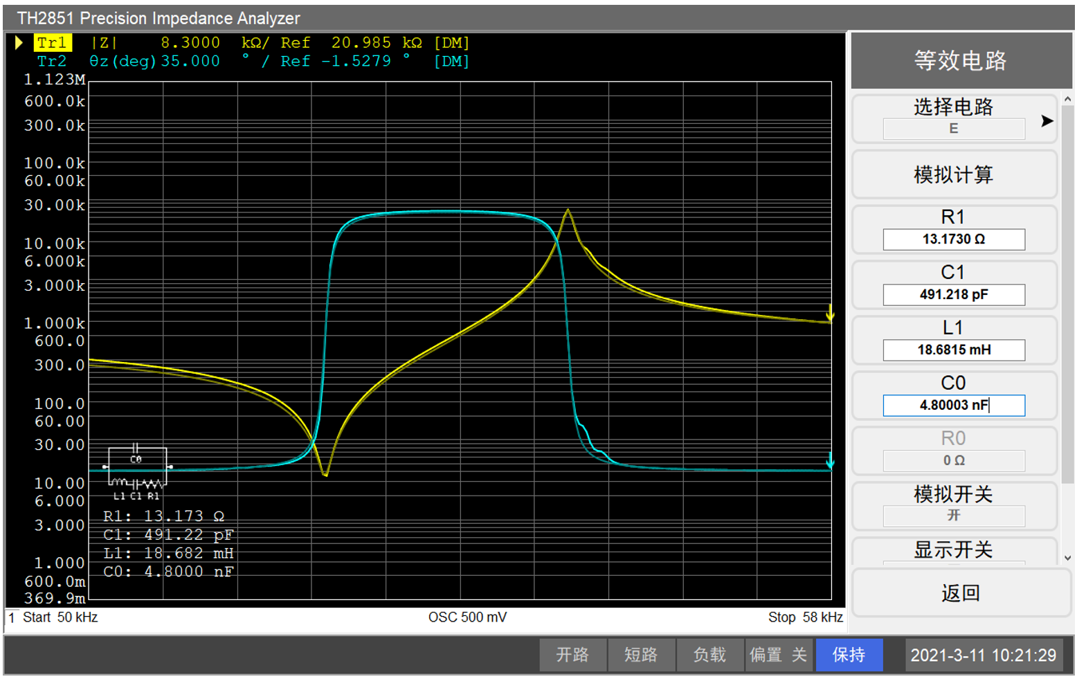 インピーダンス・アナライザ ｜TECHMIZE（TH2851-130）｜ヤマト科学株式会社